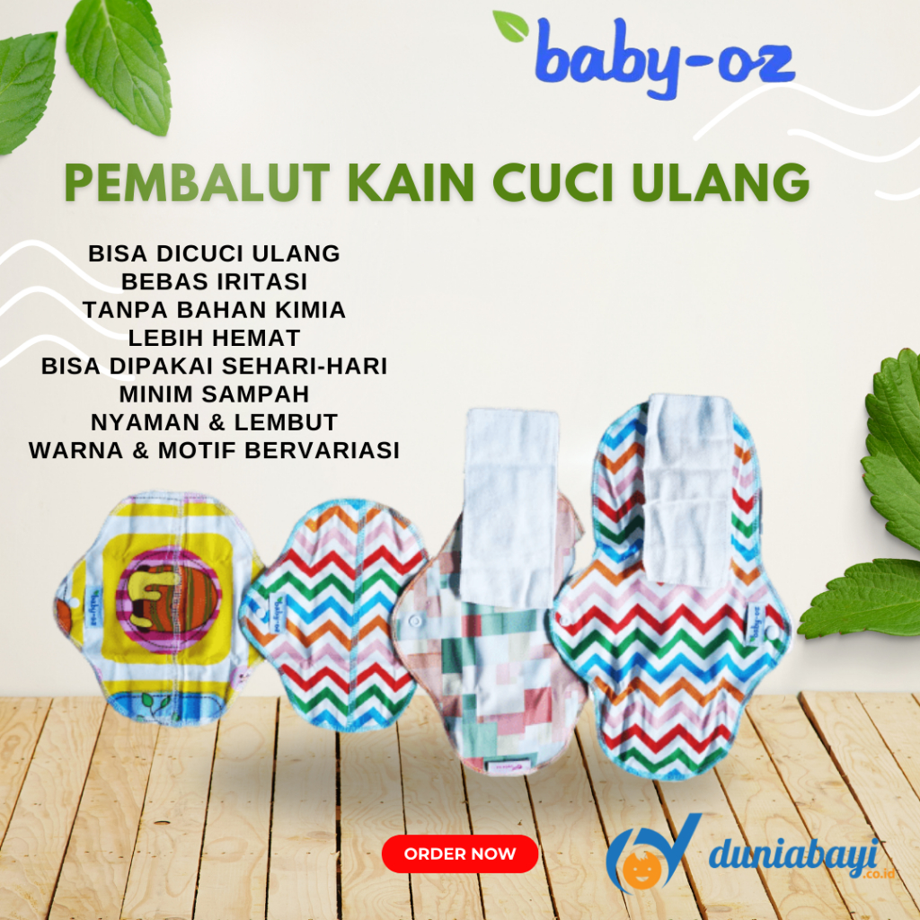 Jual Baby Oz Menspad Menstrual Pad Pembalut Kain Cuci Ulang - NIGHT ...