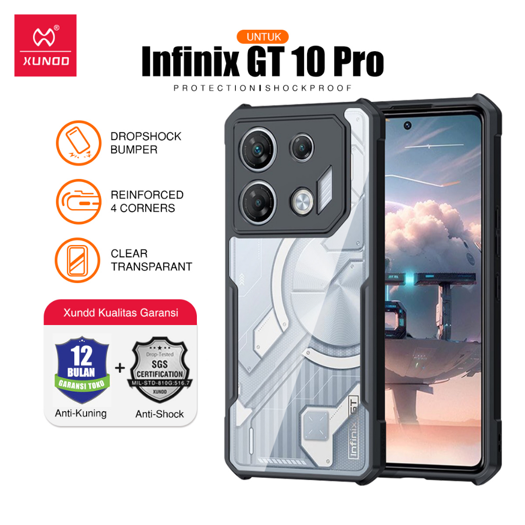 Jual XUNDD Case Untuk Infinix GT 10 Pro 6.67 inch Case Shockproof Slim ...