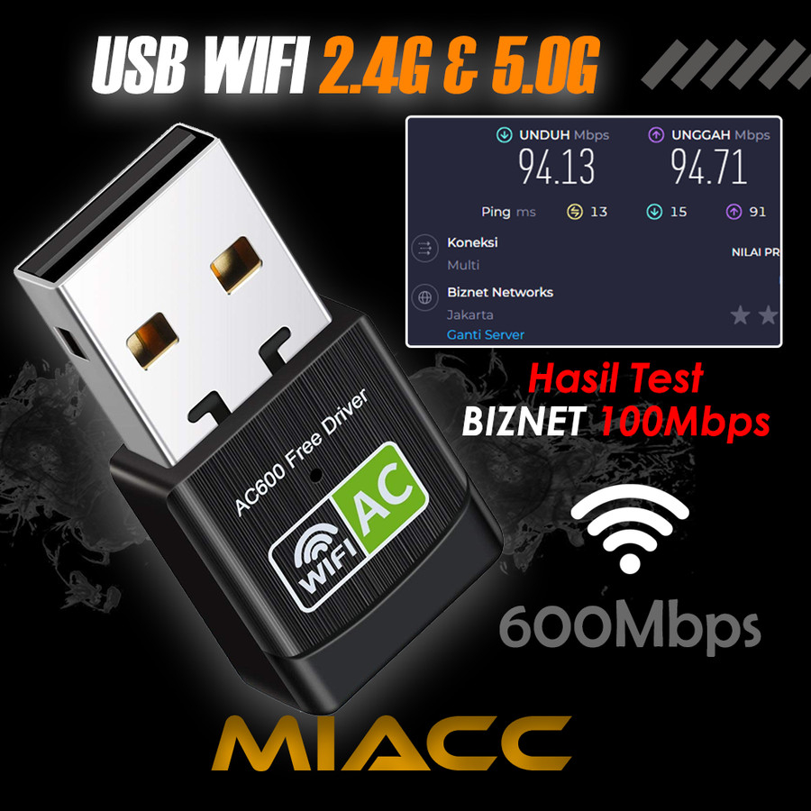 Jual USB WiFi Wireless 5G Dual Band Transmitter Dongle Adaptor 802.11 ...