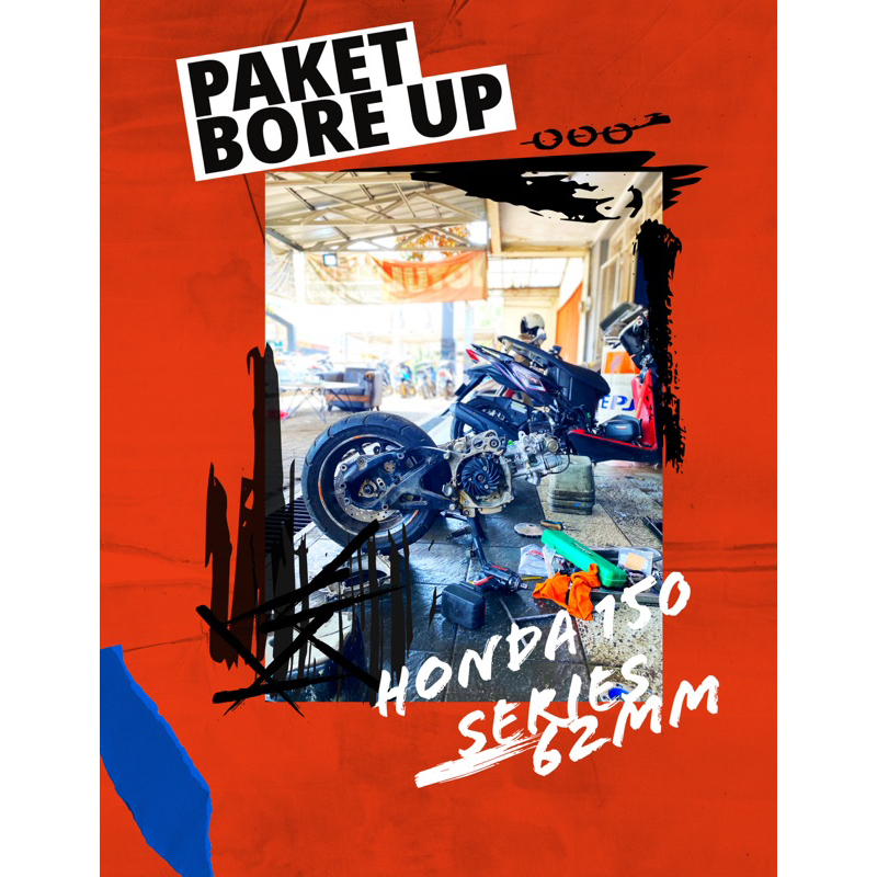 Jual Paket Blok Bore up 62mm Honda Vario 150 ADV PCX 150 | Shopee Indonesia