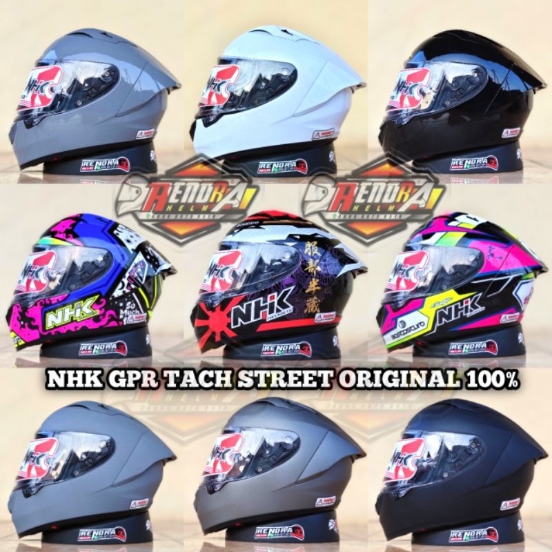 Jual Helm NHK GPR TACH STREET MOTIF/ POLOS ORIGINAL 100% | Shopee Indonesia