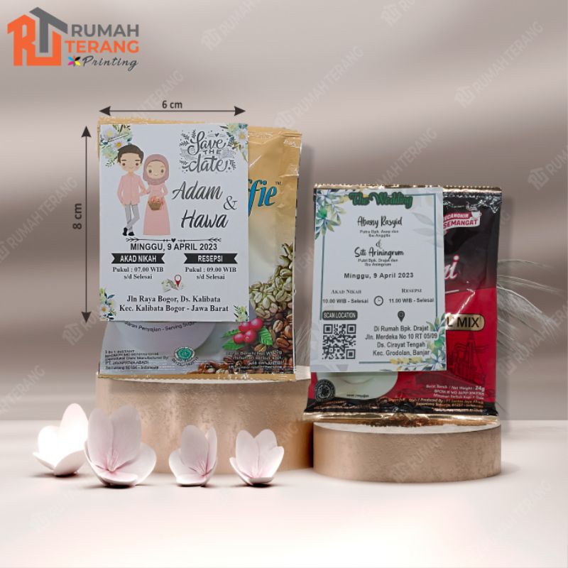 Jual Undangan Viral Undangan Mini Kopi | Shopee Indonesia