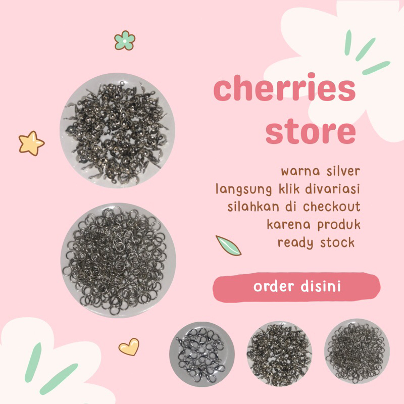 Jual kodokan / stopper merica lada / jump ring / kokot udang untuk ...