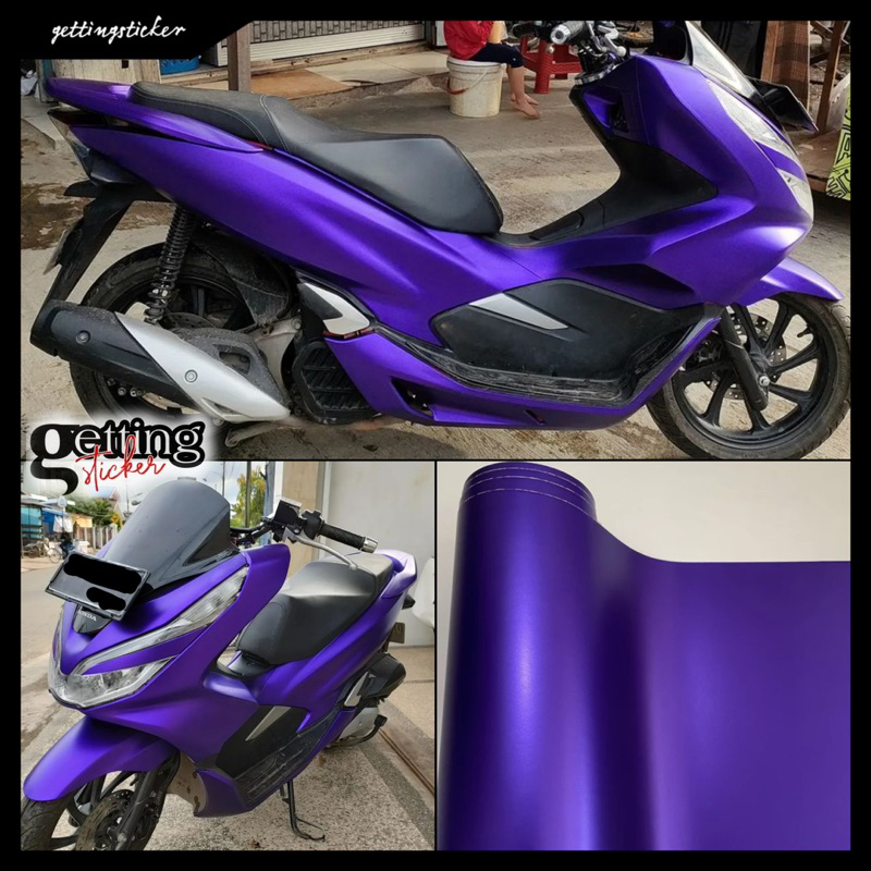 Jual stiker skotlet ungu doff sticker ungu krom dop scotlet satin ...
