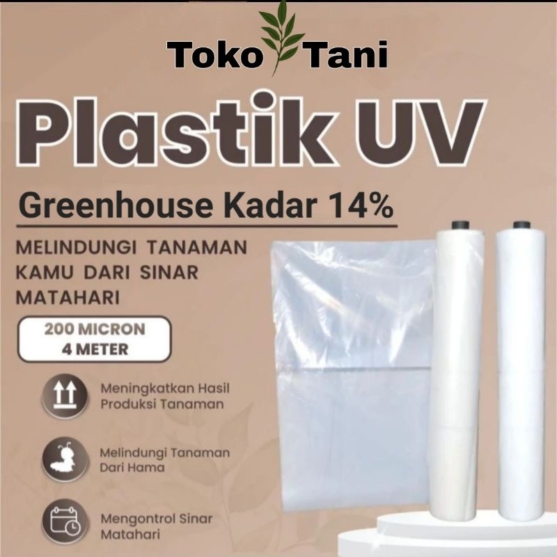 Jual Plastik UV Lebar 4 Meter Ketebalan 200 Micron 14% Green House ...