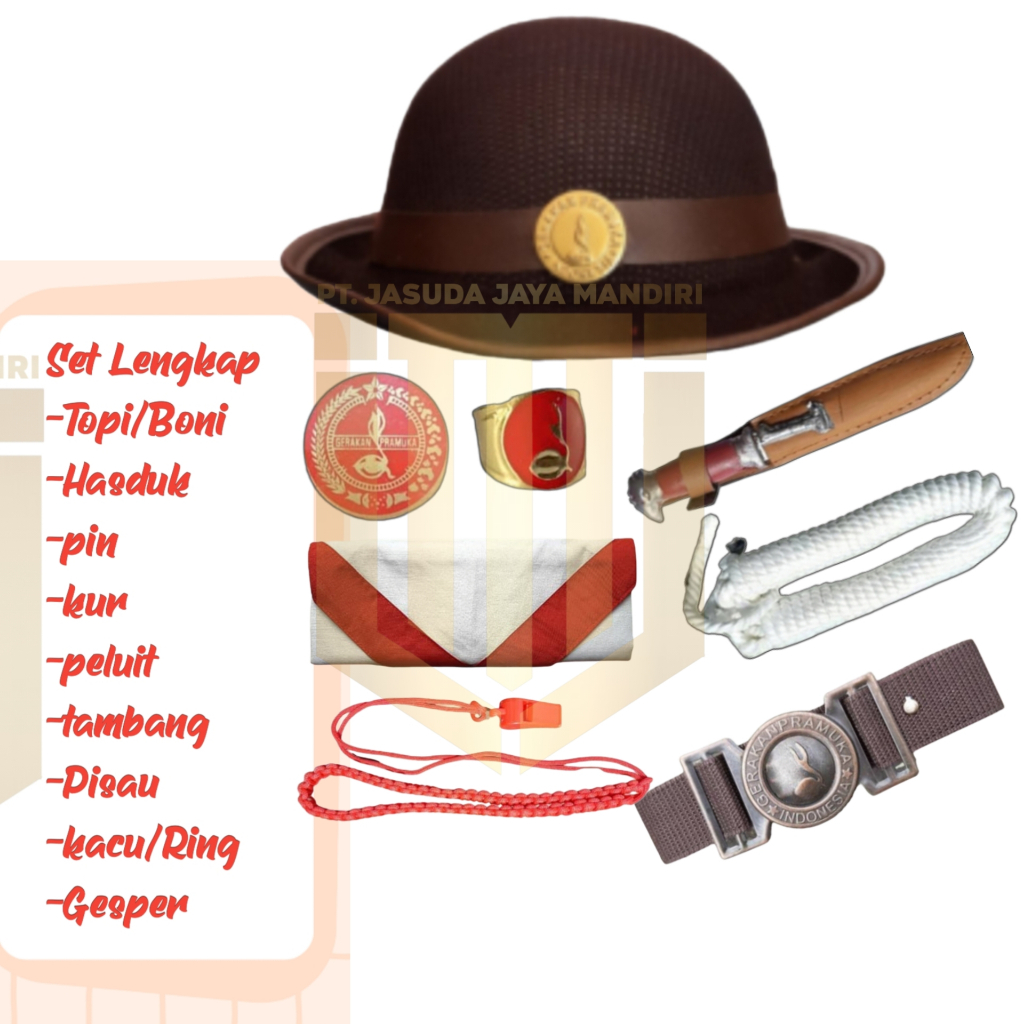 Jual atribut perlengkapan pramuka putri perempuan sd tk smp lengkap ...