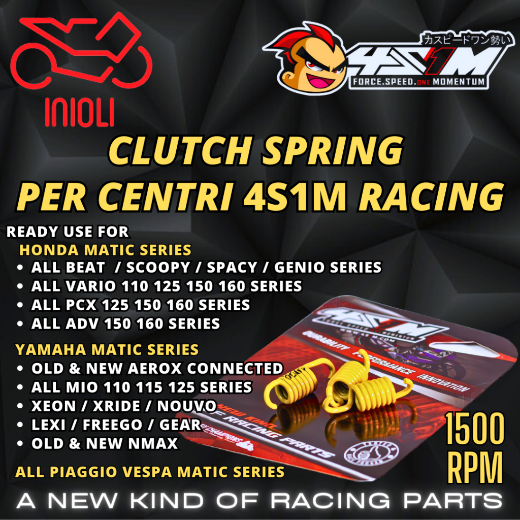 Jual PER CENTRI 4S1M RACING 1500 RPM BEAT SCOOPY VARIO PCX ADV GENIO ...