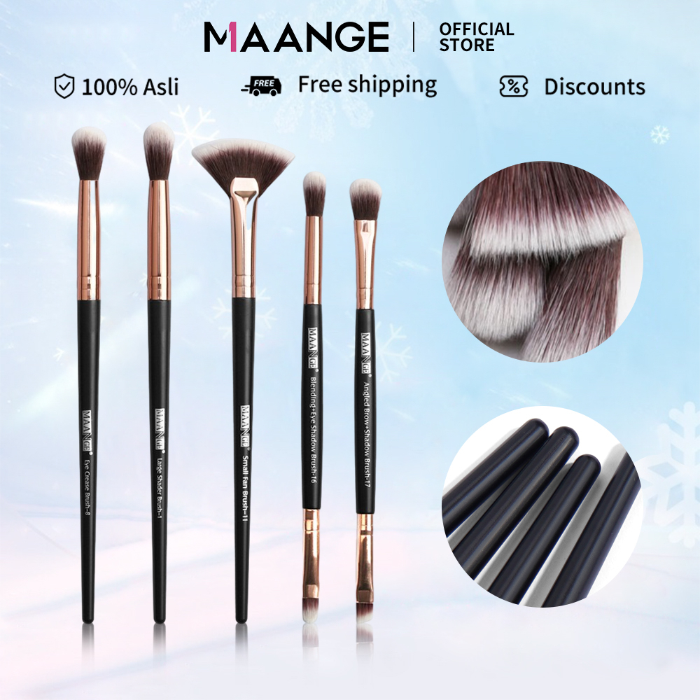 Jual MAANGE Kuas Make Up Set Brush Eyeshadow Spons Kuas Alis Dan Bibir ...