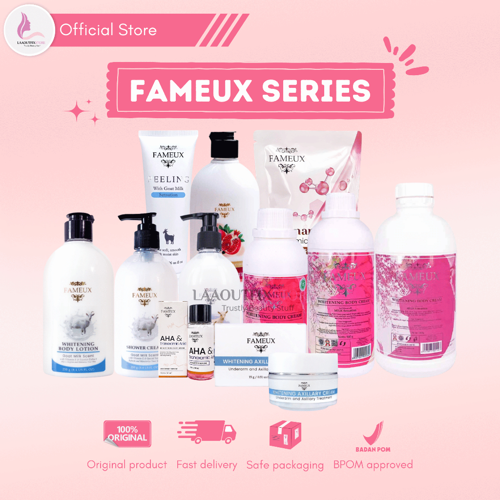 Jual FAMEUX WHITENING BODY CREAM SERIES | Shopee Indonesia