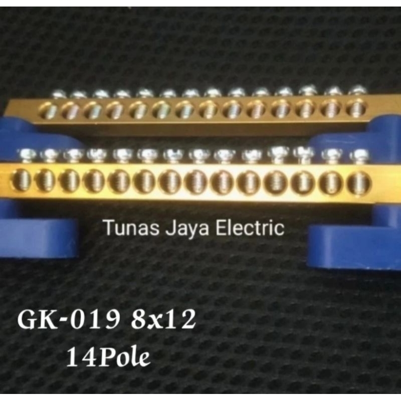 Jual Terminal Nol Arde Ground Tembaga GK-019 8 x 12 14 Pole | Shopee ...