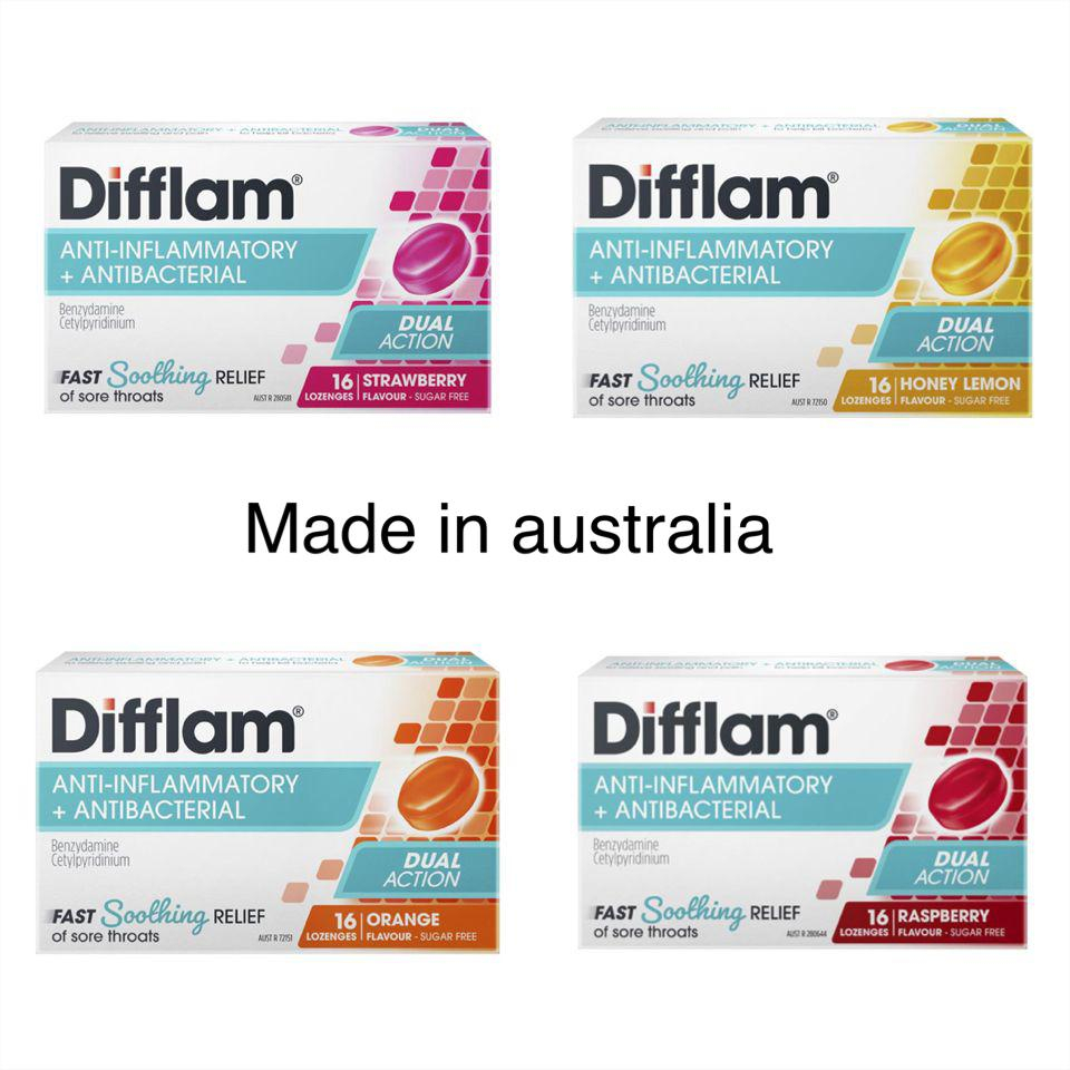 Jual Difflam Sore Throat Lozenges | Shopee Indonesia