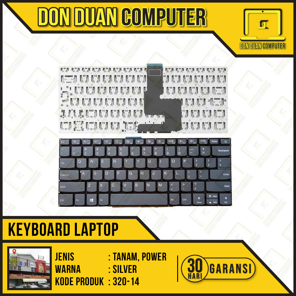 Jual Keyboard Lenovo IdeaPad 330-14 330-14AST 330-14IGM 330-14IKB 320 ...