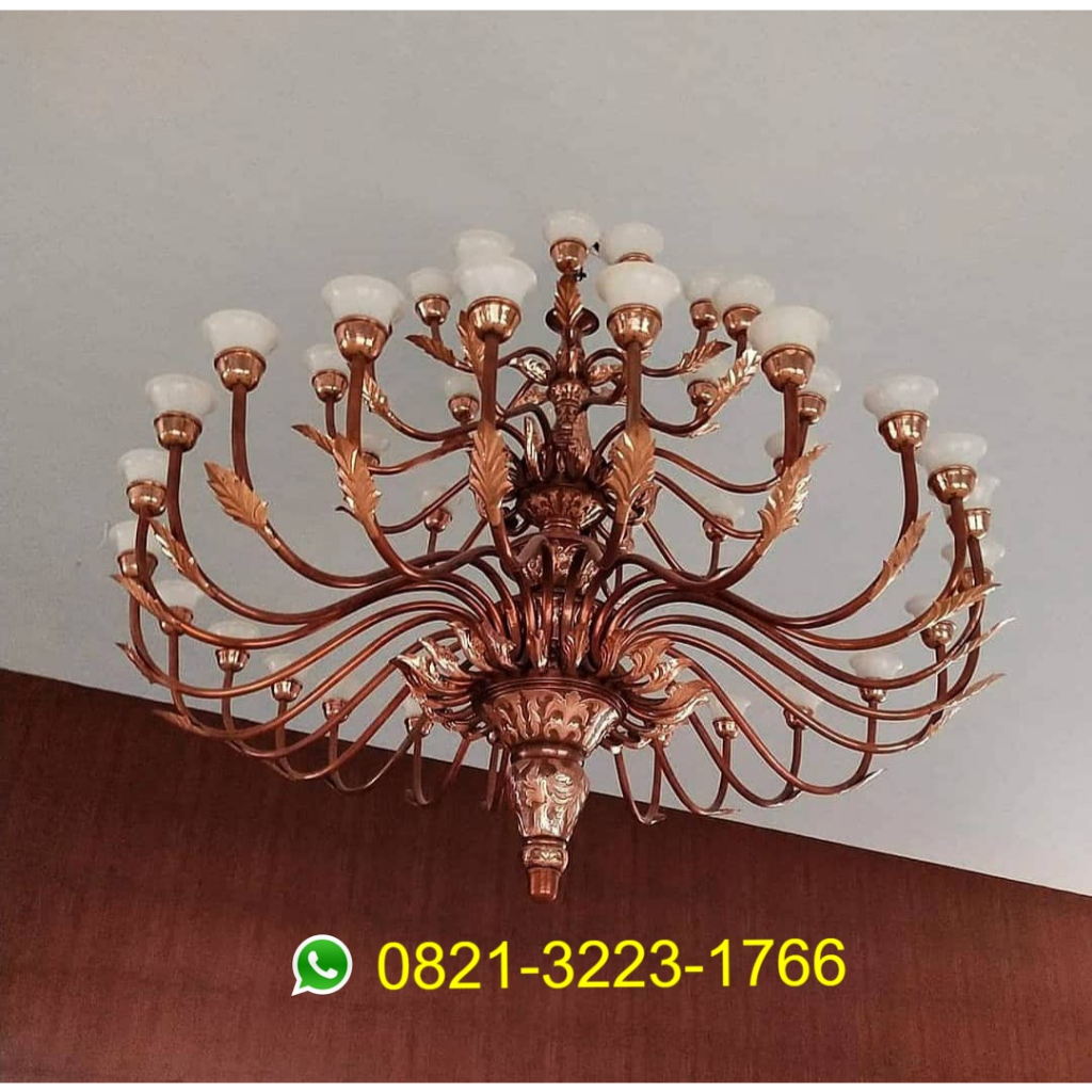 Jual Lampu Hias Gantung Robyong Joglo Tembaga Kuningan | Shopee Indonesia