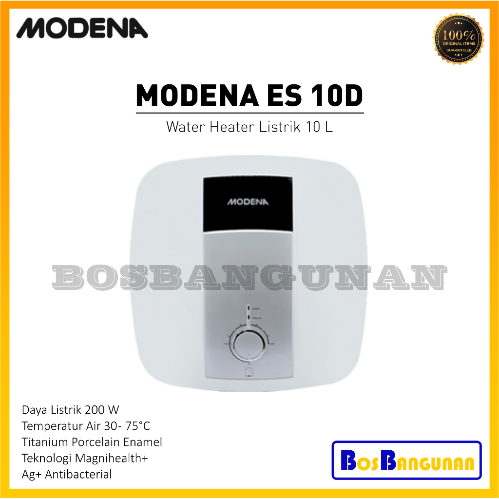 Jual Water Heater MODENA ES 10D / Pemanas Air Listrik MODENA ES10D ...