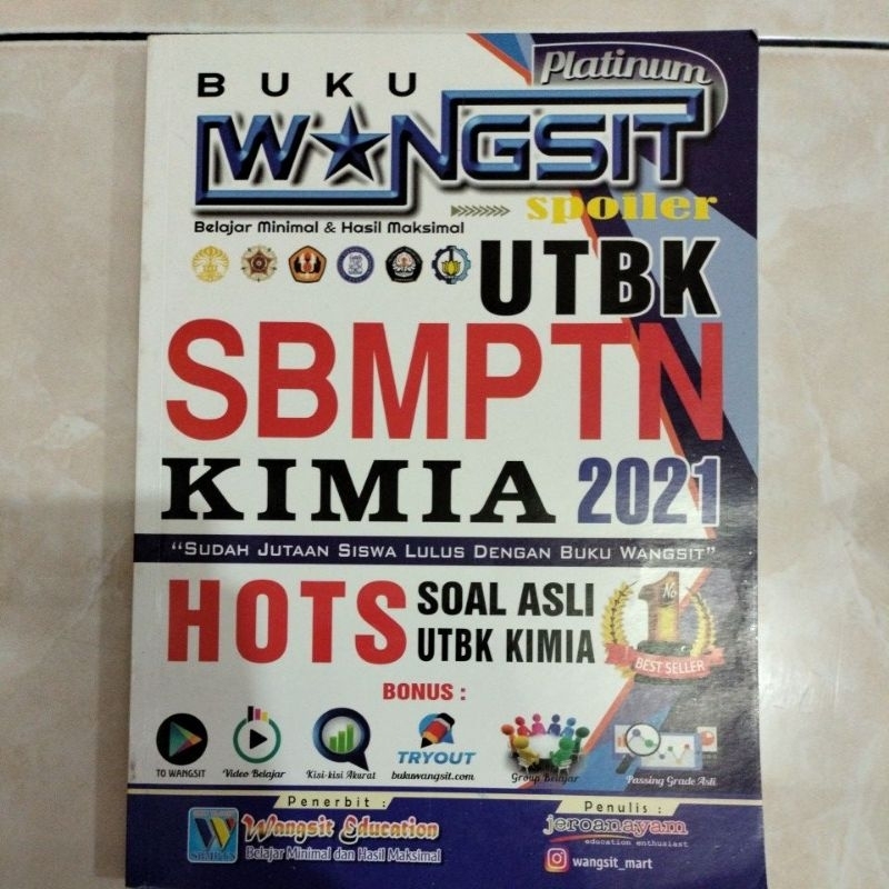 Jual Buku WANGSIT UTBK SBMPTN KIMIA 2021 (PRELOVED) | Shopee Indonesia