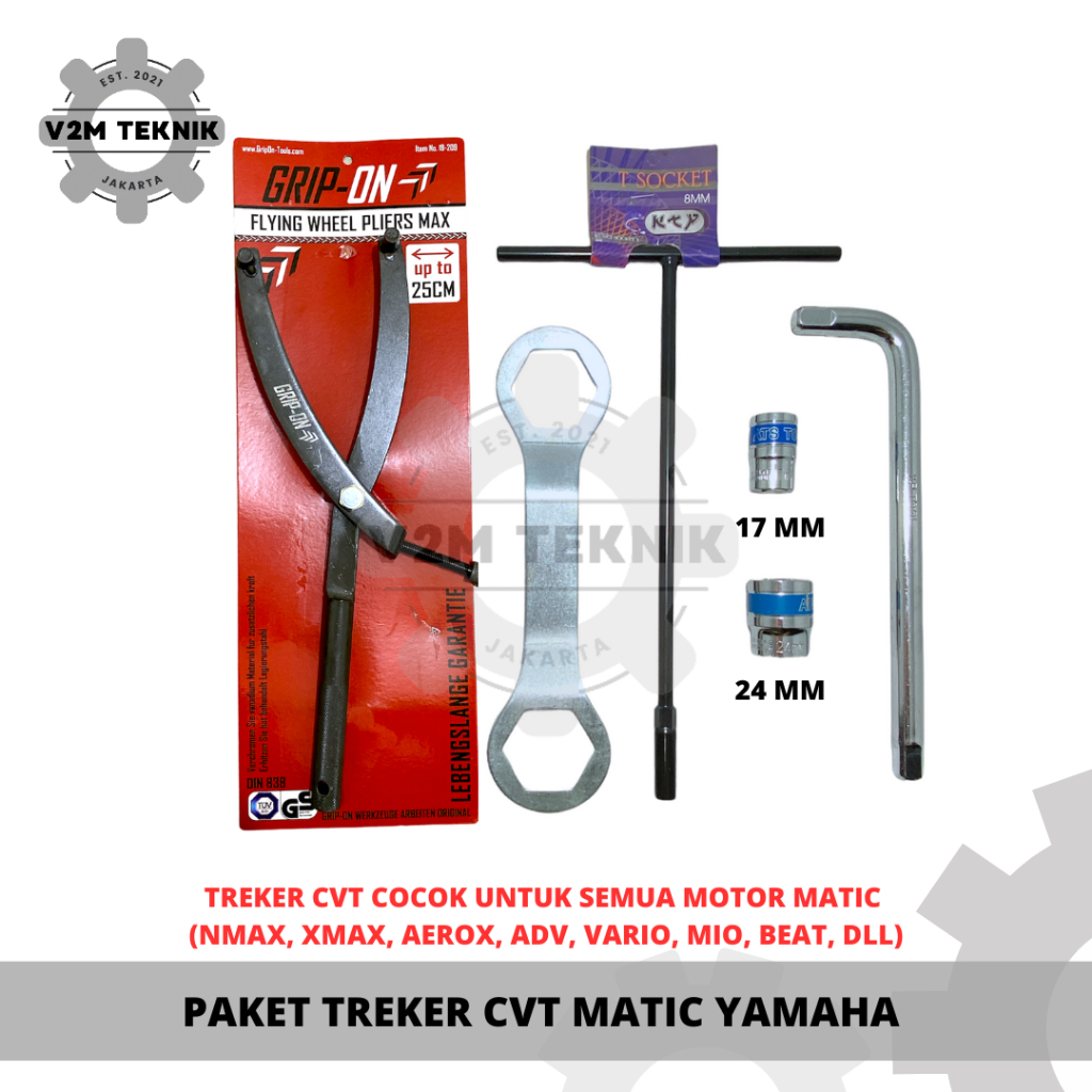 Jual PAKET YAMAHA Treker CVT GRIP ON MAX / Paket Treker CVT Motor Matic / Paket Lengkap CVT ...
