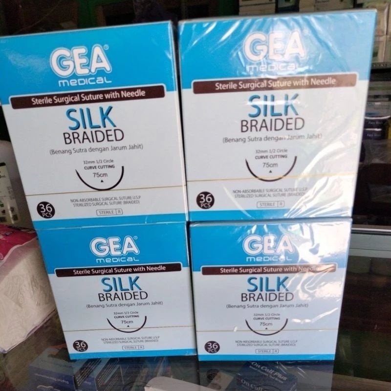 Jual Catgut Silk 2/0 dan 3/0 gea + jarum | Shopee Indonesia