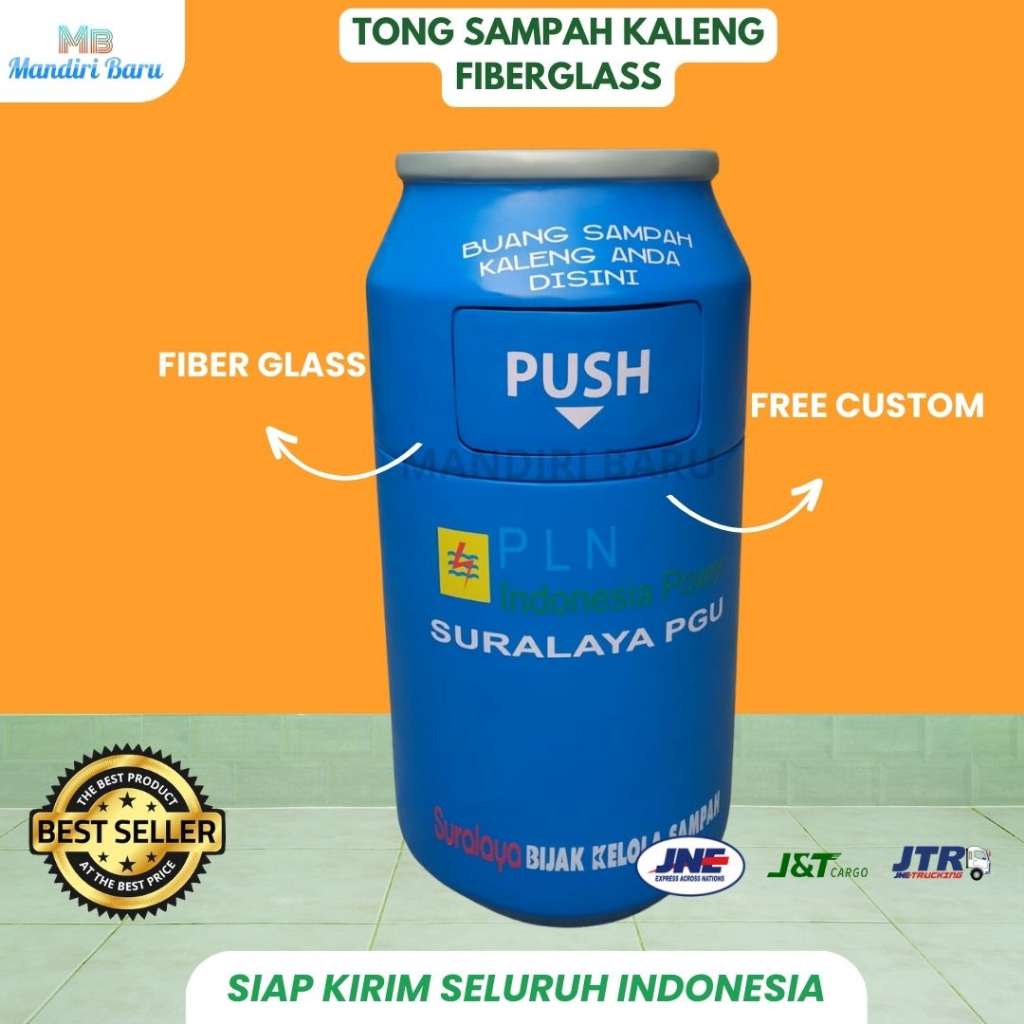 Jual TONG SAMPAH FIBER CUSTOM BENTUK BOTOL KALENG | Shopee Indonesia