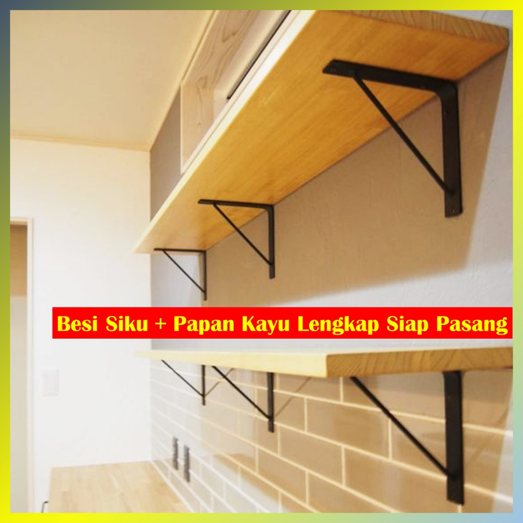 Jual Rak Ambalan Dinding Minimalis Buku Susun Serbaguna Kayu Kamar ...