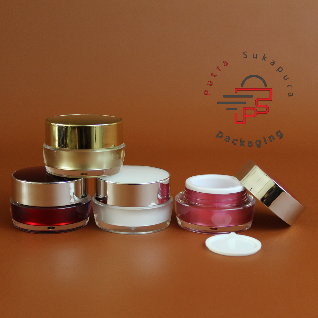 Jual pot cream 10 gram luxury/pot acrylic 10 gram luxury/pot kosmetik ...