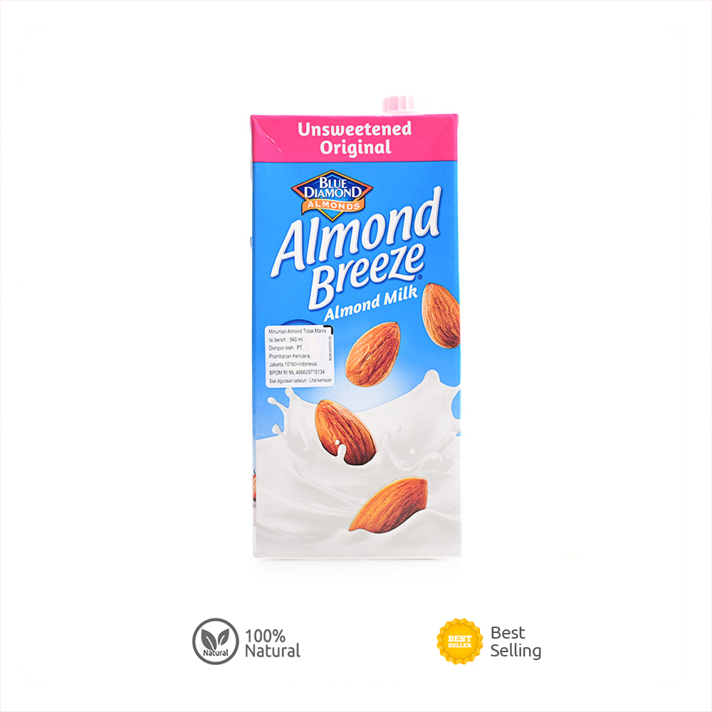 Jual Blue Diamond - Almond Breeze Milk Unsweetened Original 946 ml | Shopee Indonesia