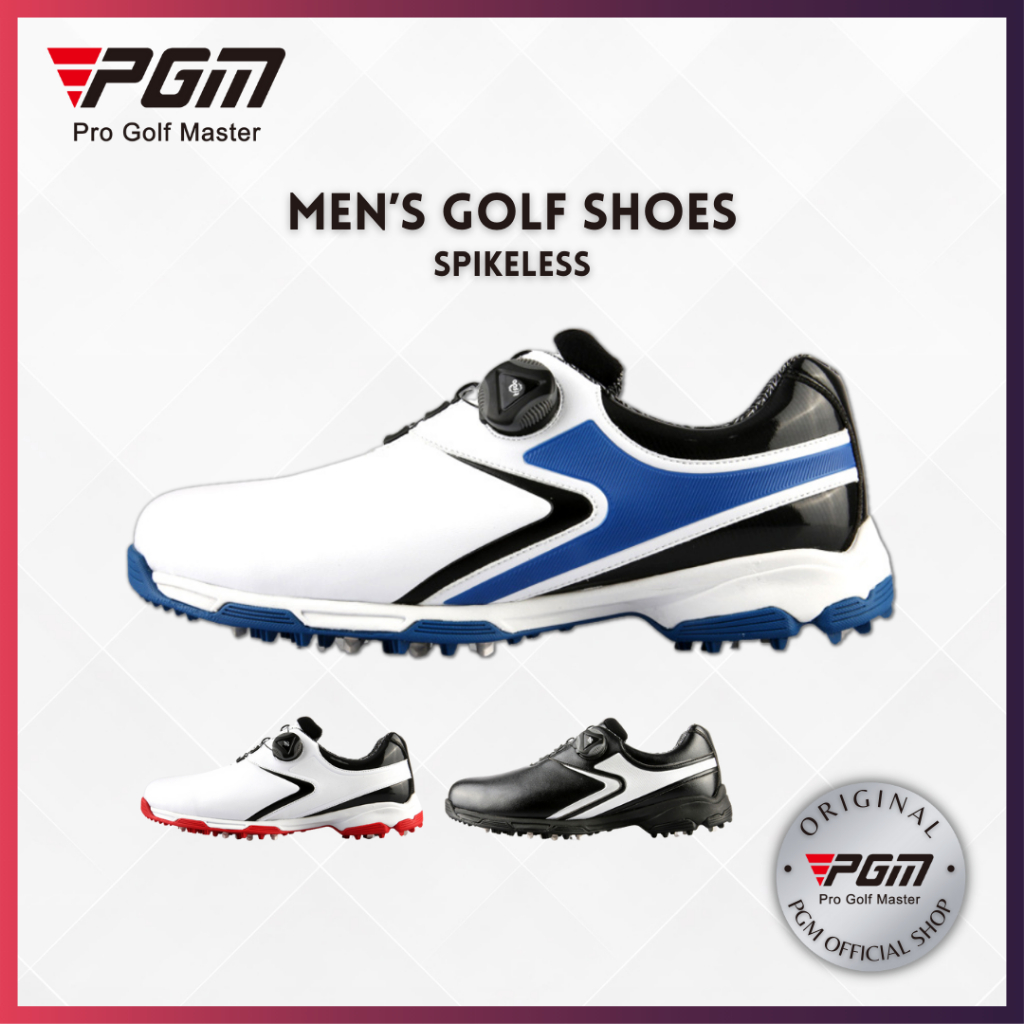 Jual PGM Men Golf Shoes Fixed Nail Sole FITGO Knob Lace | Sepatu Golf ...