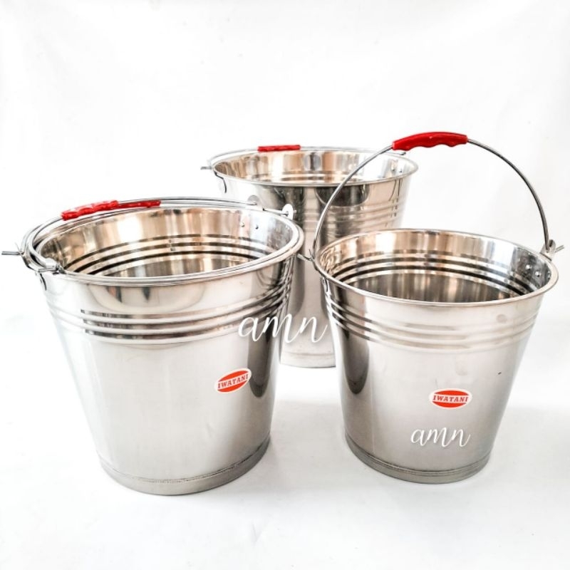 Jual Ember Stainless Timba Stainless 20 Liter 16 Liter 12 Liter 10 ...