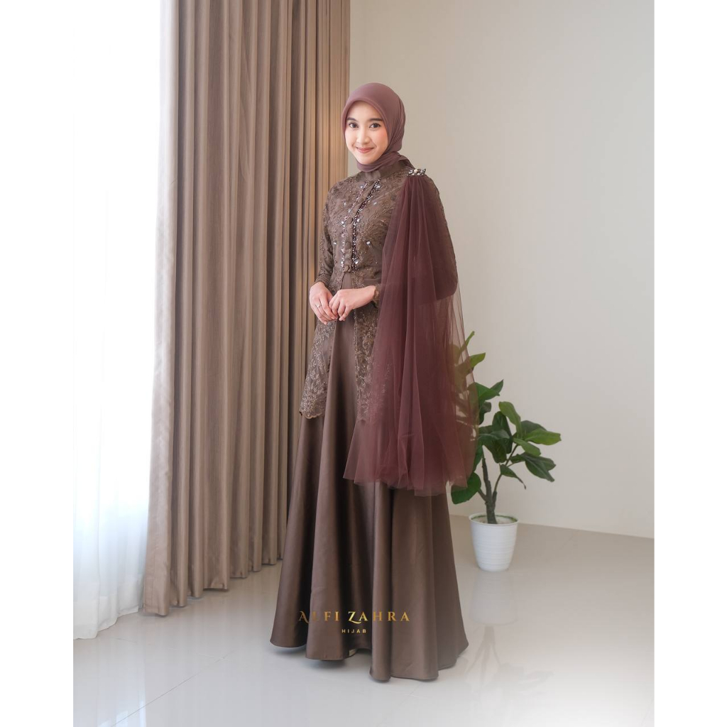 Jual READY STOCK khaira dress big size wisuda gaun pre wedding ...