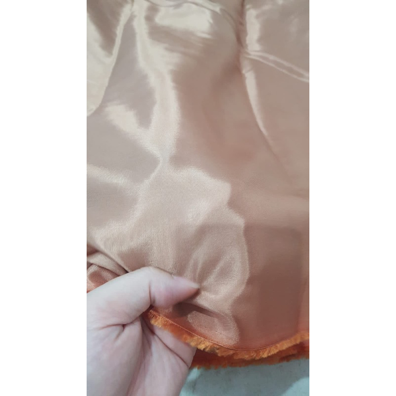 Jual C32 KAIN FURING POLYESTER HALUS WARNA MOCCA FURING BAJU FURING ...