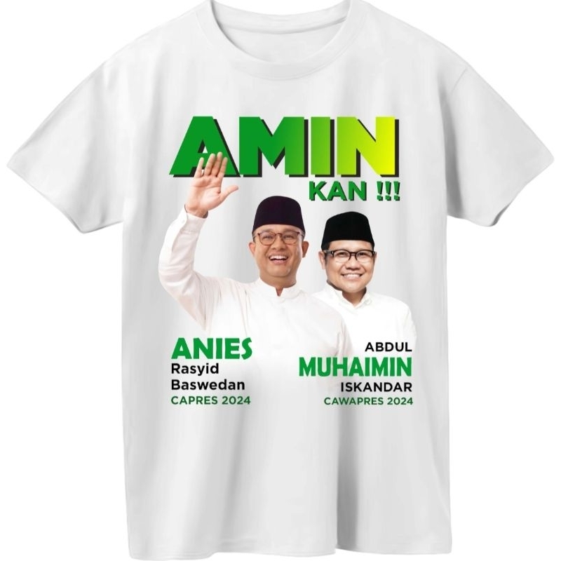 Jual Kaos Capres 2024 AMIN (ANIES CAK IMIN) | Shopee Indonesia
