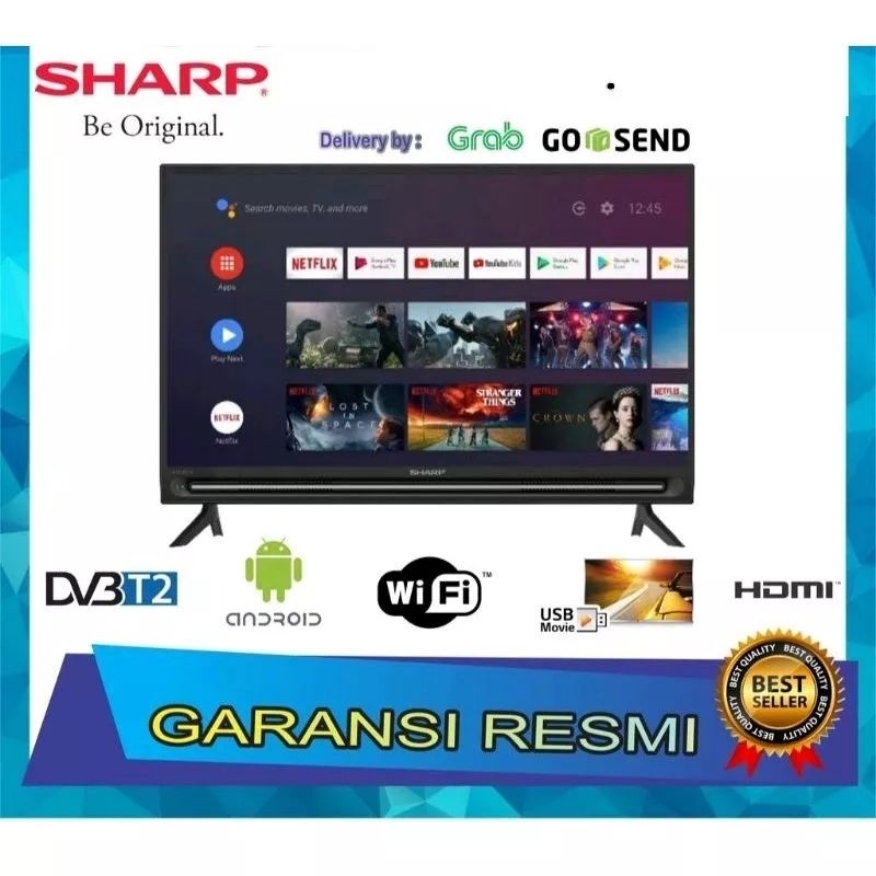 Jual TV LED SHARP 32 INCH ANDROID TV | Shopee Indonesia