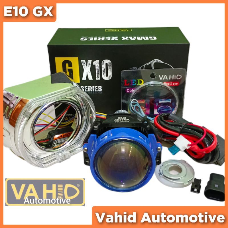 Jual Vahid E10 GX | Bi-LED Projector 3 inch Purple Lens Dual Core 53 ...