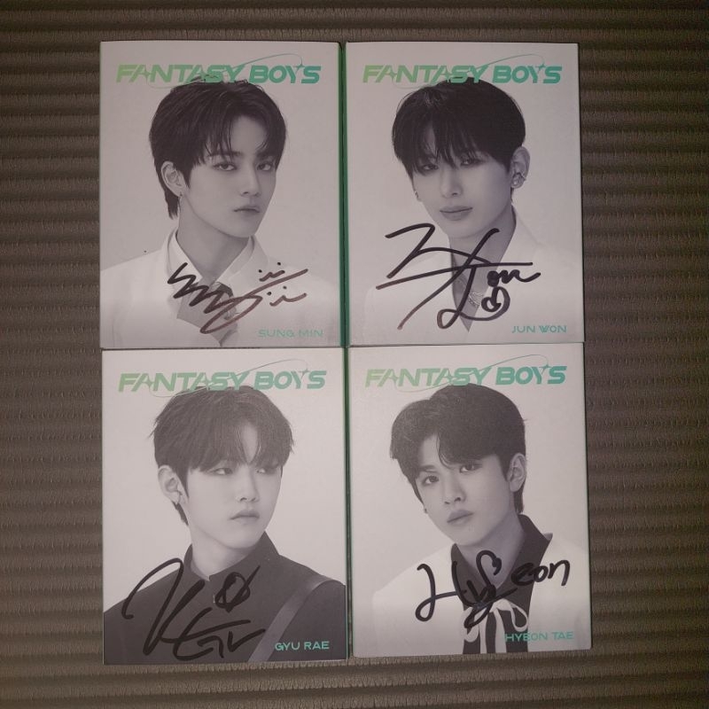 Jual Signed Everline music album Fantasy Boys sungmin yu junwon gyurae hyeontae pc photocard ...