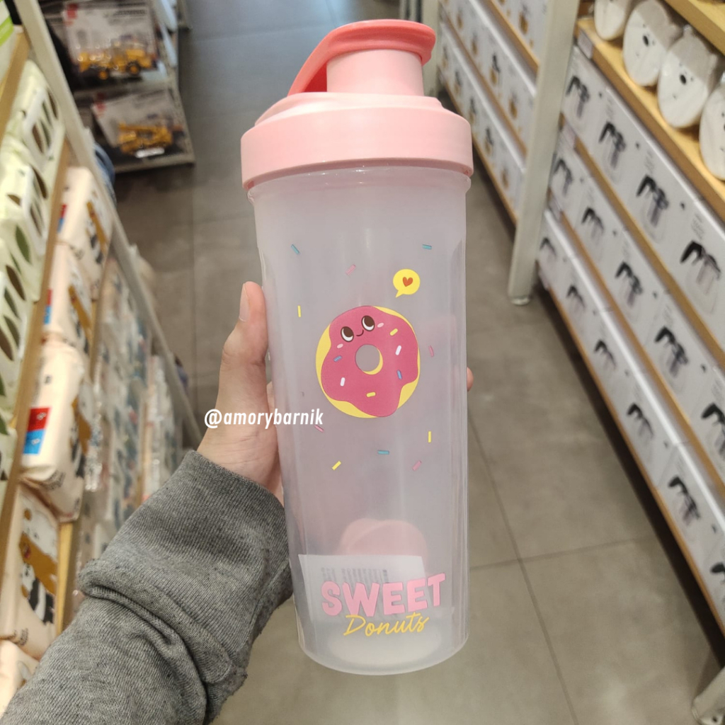 Jual MINISO Shaker Bottle 800ml Pink BPA Free | Shopee Indonesia