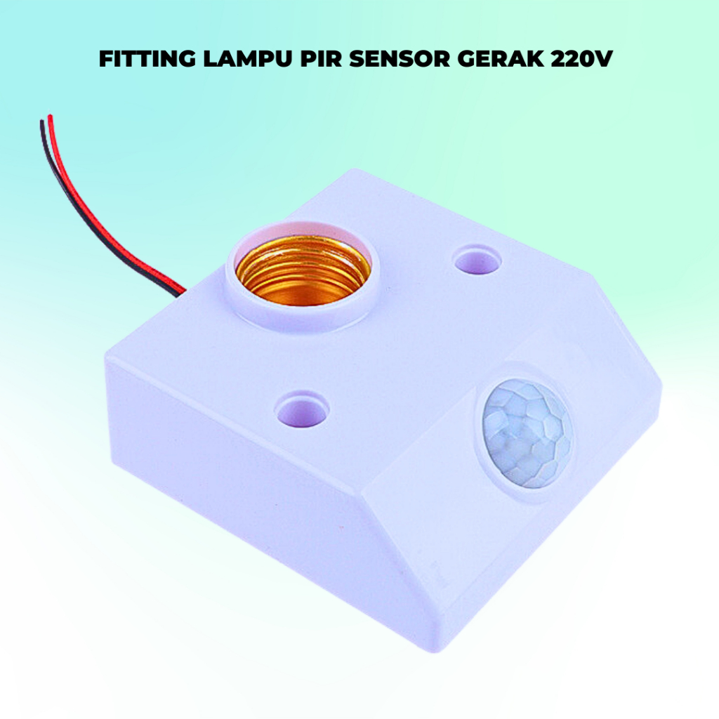 Jual Fitting Lampu Otomatis Sensor Gerak AC 220V ada Settingan Delay ...