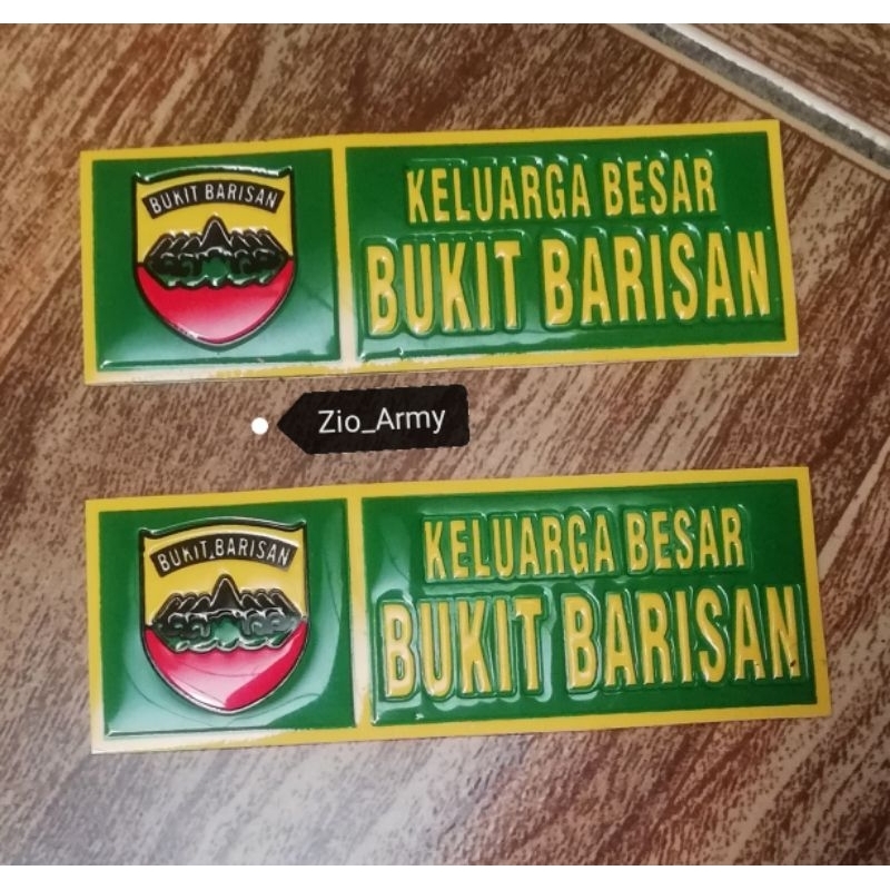Jual Stiker Embos NOPOL Bukit Barisan 1 Pasang | Shopee Indonesia