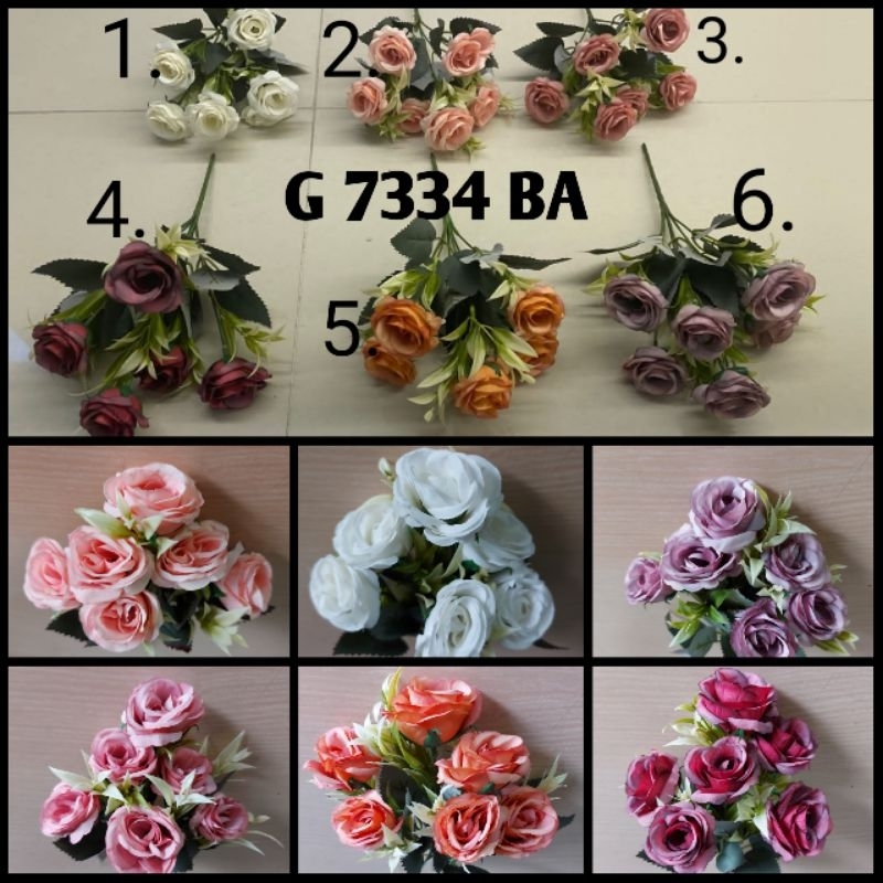 Jual BUNGA ROSE X6 (G 7334 BA) | Shopee Indonesia