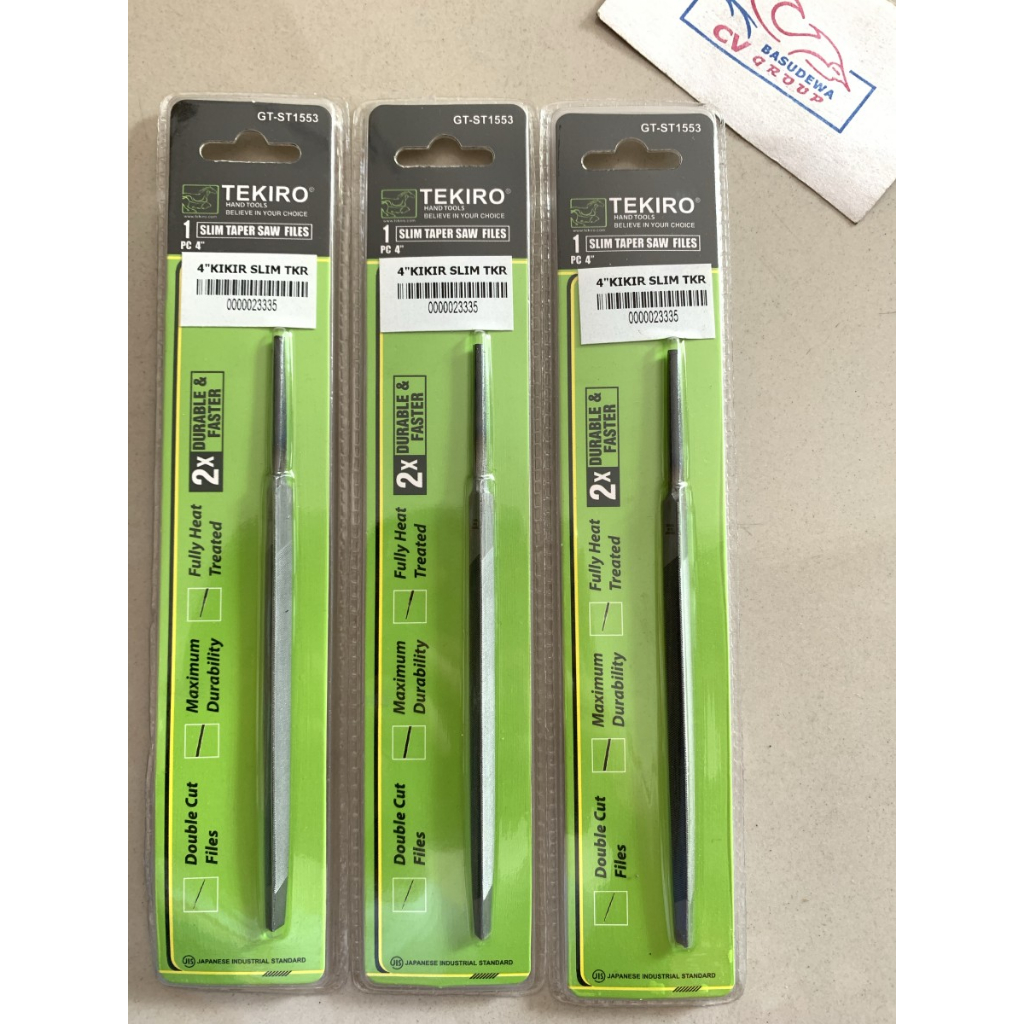 Jual Kikir Segitiga Tekiro Kikir Gergaji Slim Taper Slim Files 4 Inch Shopee Indonesia