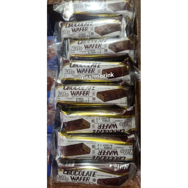 Jual Nitto Chocolate wafer 10pcs | Shopee Indonesia