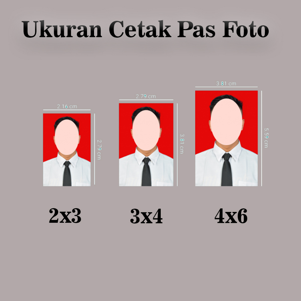 Jual Cetak Pas Poto Ukuran 2x3 3x4 4x6 Termurah Sehari jadi | Shopee Indonesia