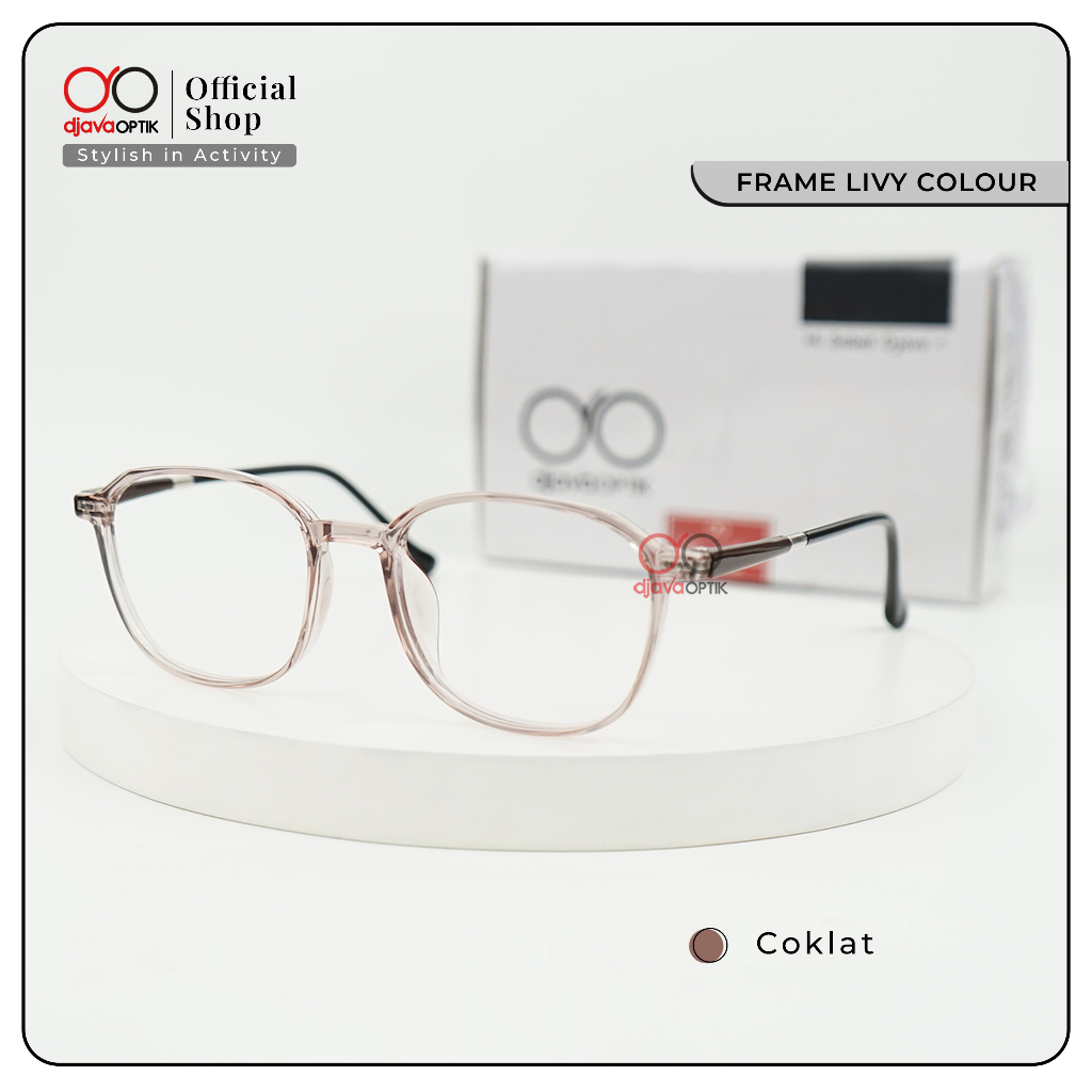 Jual DJAVA OPTIK - Frame Livy - Kacamata Korea Kotak Plastik Lentur Terbaru | Shopee Indonesia