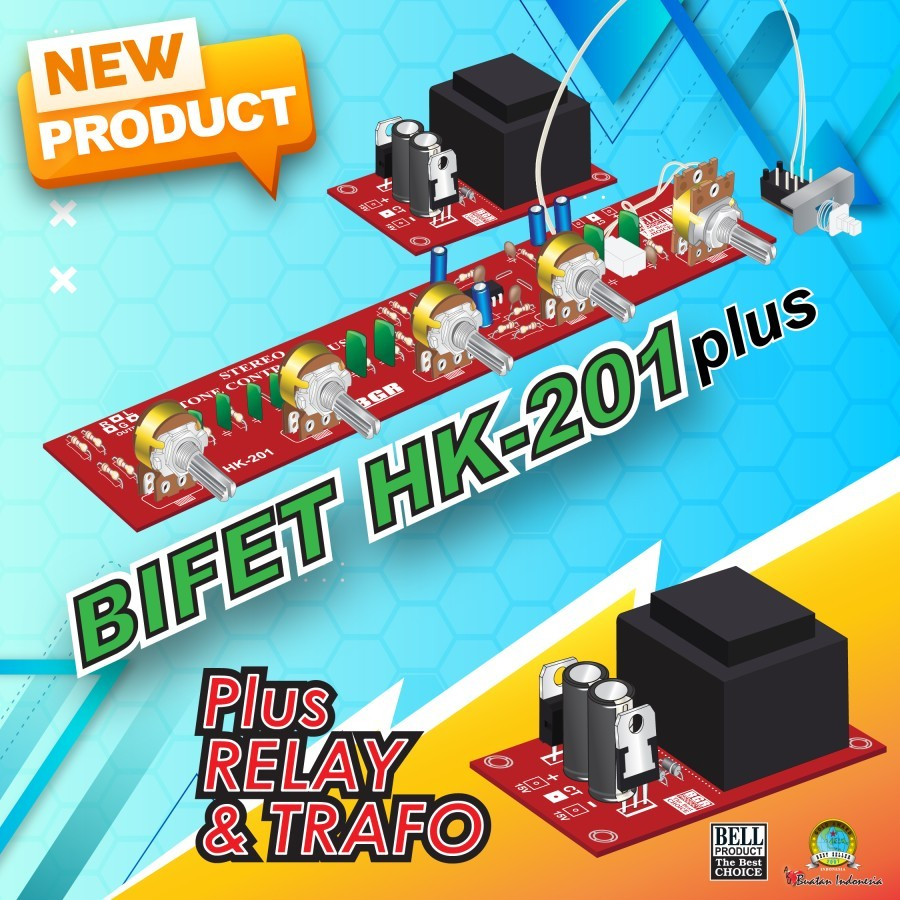 Jual KIT BIFET HK-201 PLUS TRAFO PRE AMPLIFIER BELL BGR | Shopee Indonesia