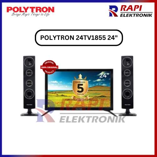 Jual TV LED POLYTRON 24TV1855 Cinemax Digital TV 24 inch | Shopee Indonesia