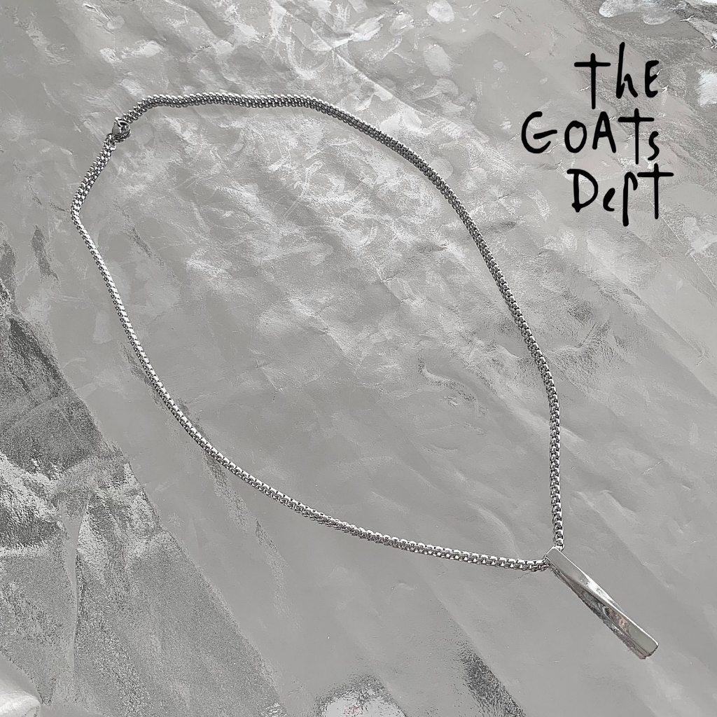 Jual The Goats Dept - Weave Silver Necklace Titanium / tgd912 kalung ...