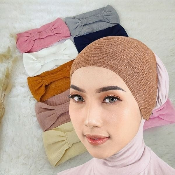 Jual Borongdong - Ciput Rajut Bandana Bando Pita Daleman Kerudung ...