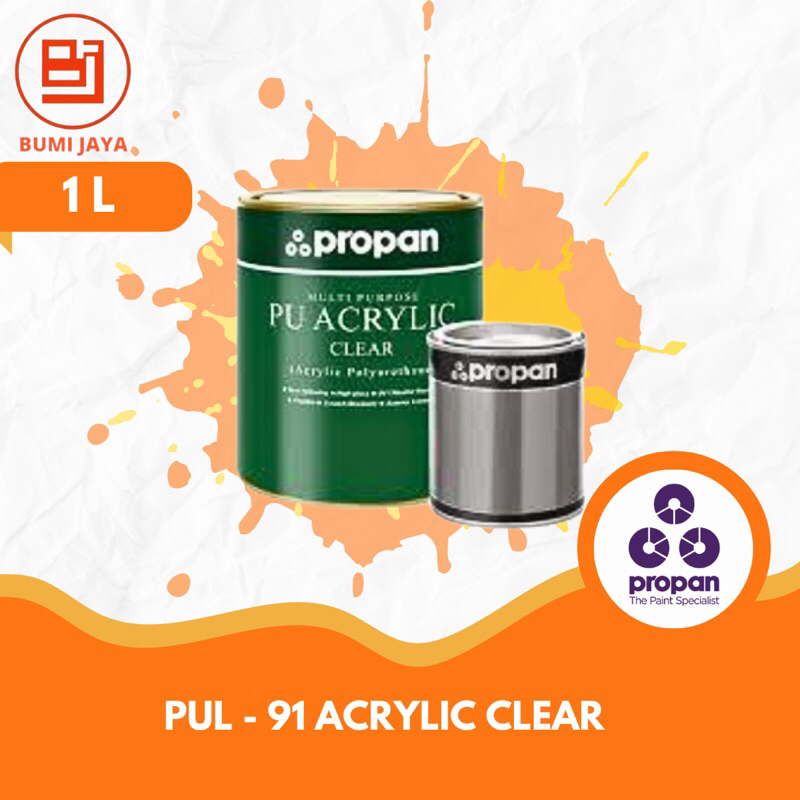 Jual Cat propan pu 91 pul 91 2k pu acrylic set 1ltr | Shopee Indonesia