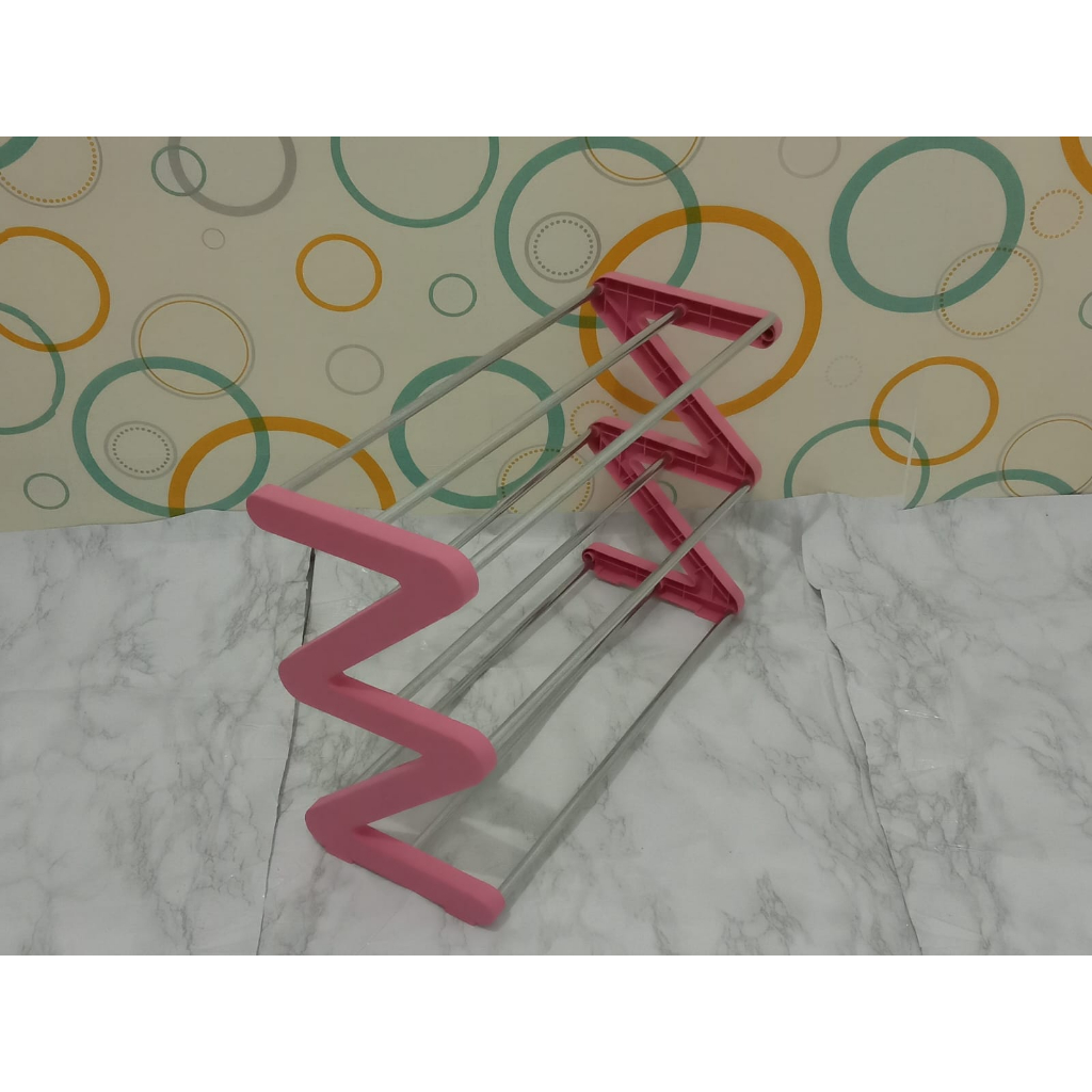 Jual Rak Sepatu Zig Zag Z Shape Shoe Rack / Rak Sandal Sepatu Besi ...