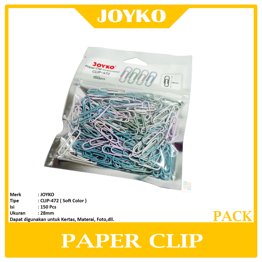 Jual JOYKO - Paperclip Clip-472- Pack | Shopee Indonesia
