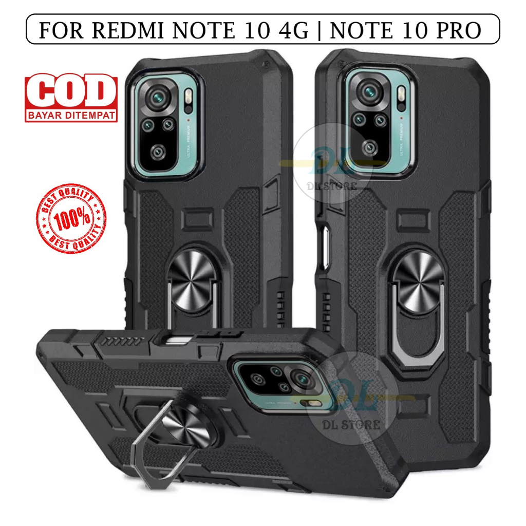 Jual Casing Untuk Xiaomi Redmi Note 10 4G | Note 10 Pro Hard Case Ring ...