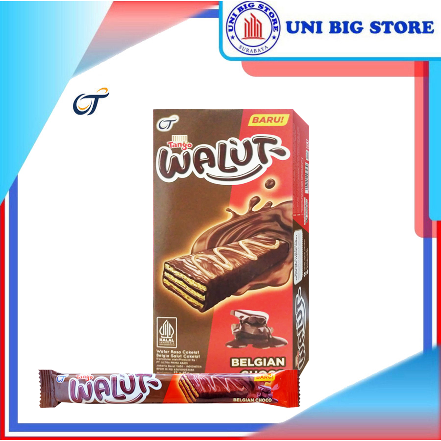 Jual Tango Walut Belgian Chocolate Wafer Coklat Box 12 X 15 Gr Shopee